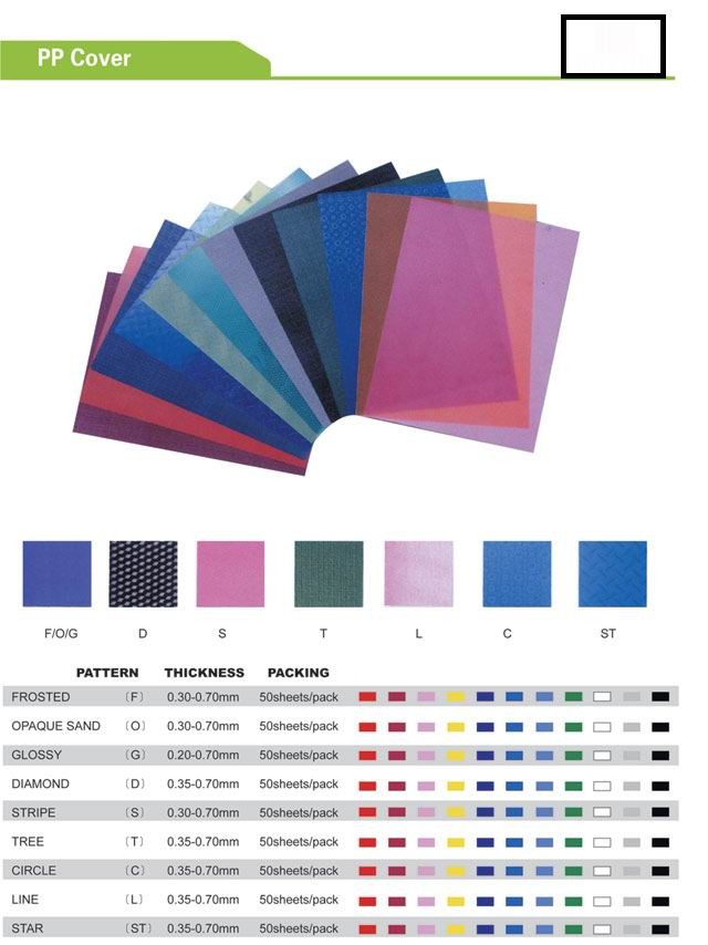 PP BOOK COVER PP BOOK BINDING COVER