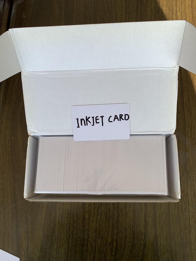 WHITE BLANK RFID THIN THICK PVC INKJET ID & CHIP CARD FM4442 FM4428 ...